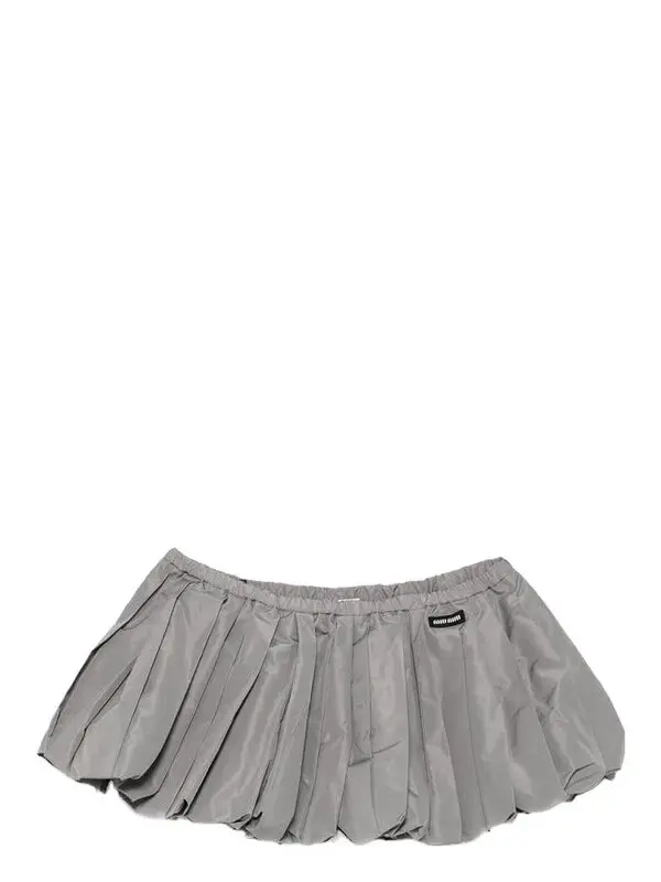 Miu Miu Pleated Skirt - Gray