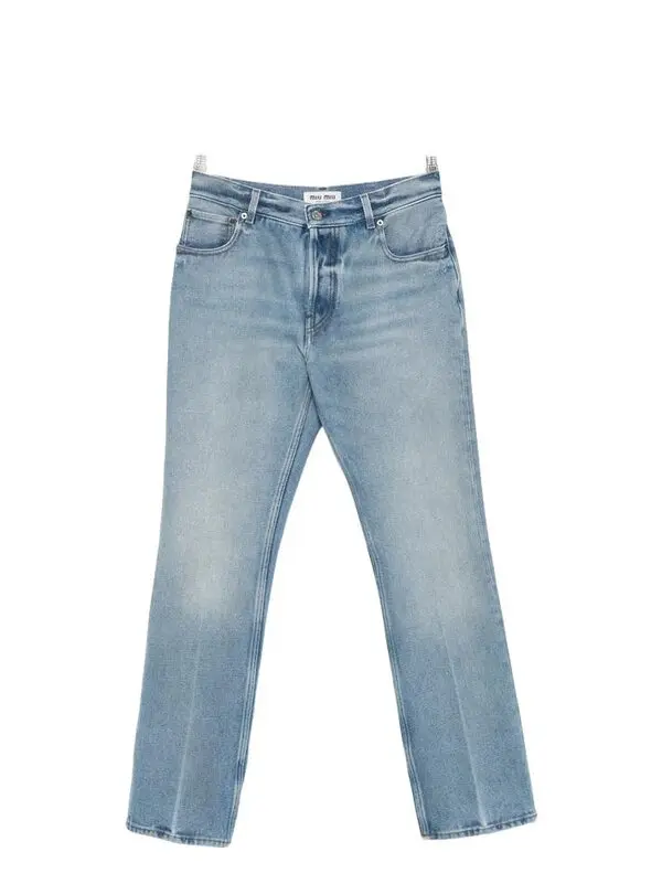 Miu Miu Gwp598 S Ooo 192w Denim Jeans - Multicolor