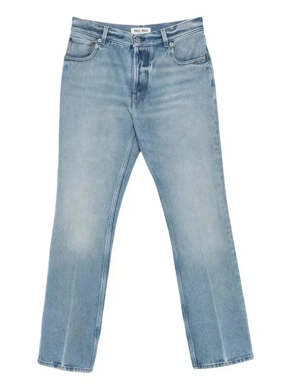 Miu Miu Gwp598 S Ooo 192w Denim Jeans - Multicolor
