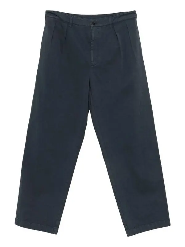 Prada Wide-leg Pleated Trousers - Blue