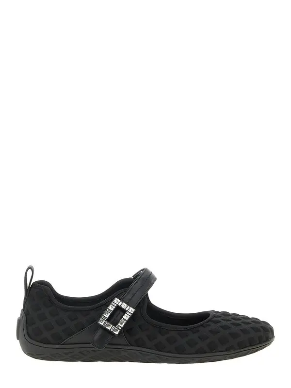 ROGER VIVIER Viv Low Ballet Flats - Black