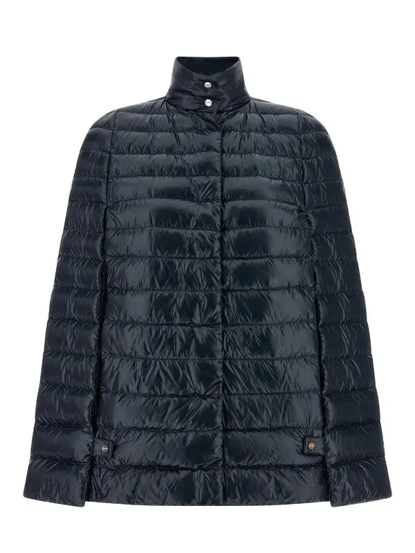 Herno Ultralight Nylon Cape Down Jacket - Blue