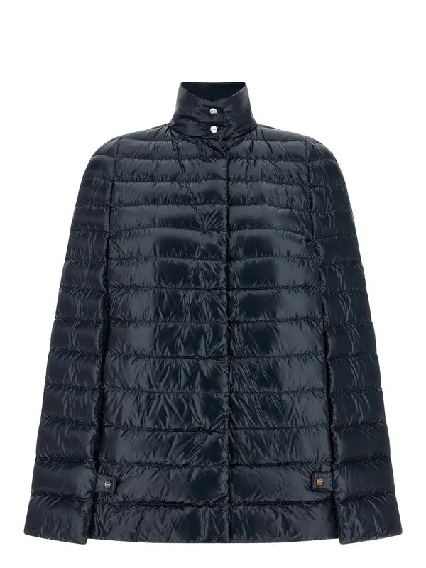 Herno Ultralight Nylon Cape Down Jacket - Blue