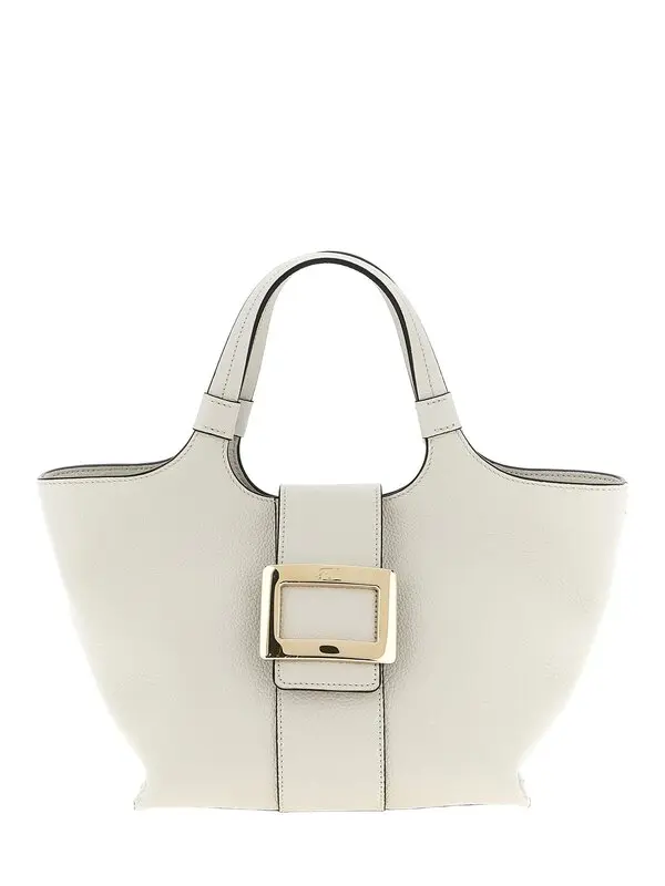 ROGER VIVIER Belle Vivier Mini Shopping Bag - Gray