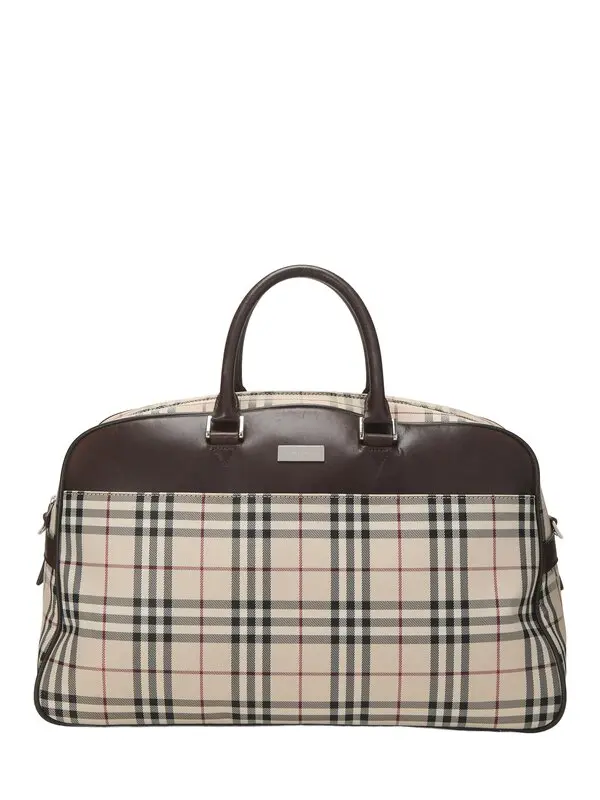 Burberry House Check Bowler Travel Bag - Brown