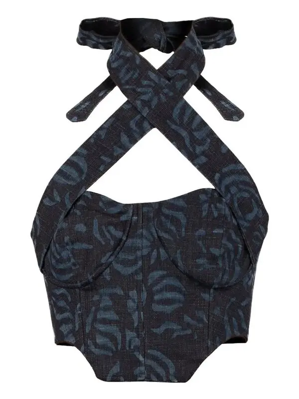 GUILLAUME ALEXANDRE Grace Corset - Blue