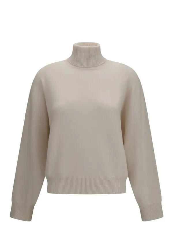 Brunello Cucinelli Cashmere Cropped Turtleneck Sweater - Multicolor