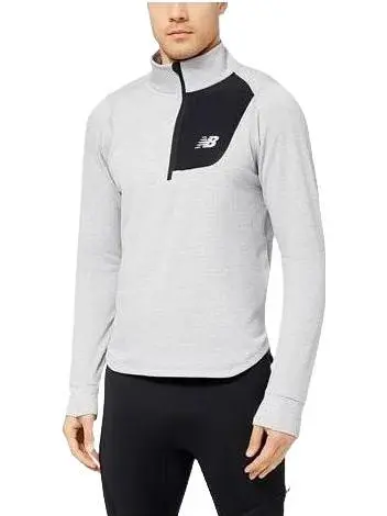 NEW BALANCE Heat Grid Half Zip - Athletic Grey