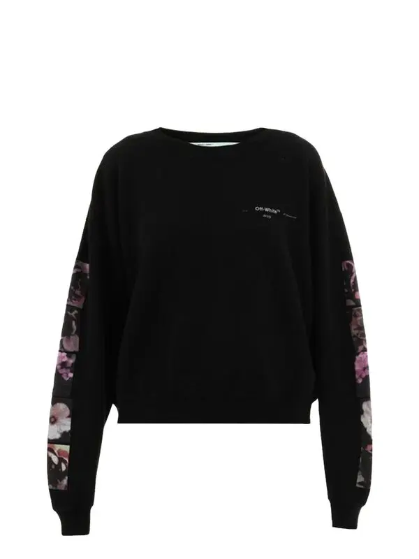 Off-White Loose Flowers Printing - Black