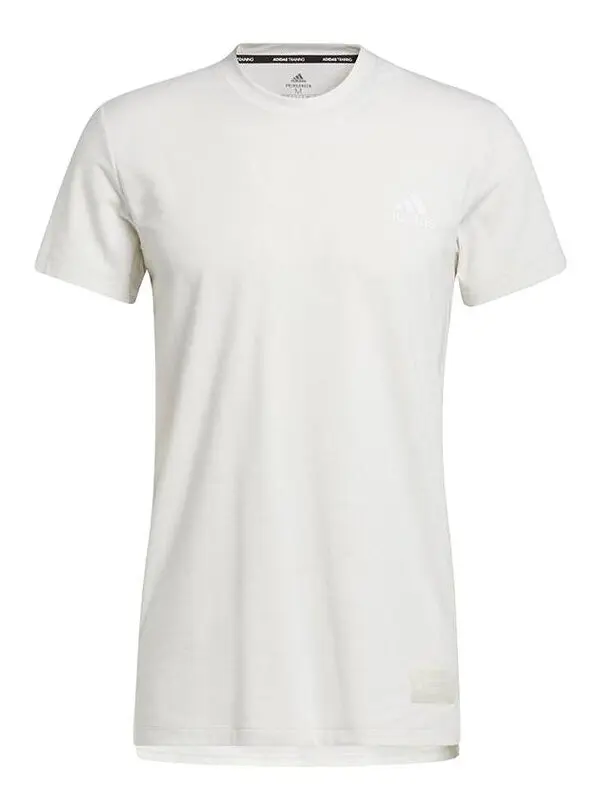 Adidas Stu Tech Tee Casual Sports Running Short Sleeve - White