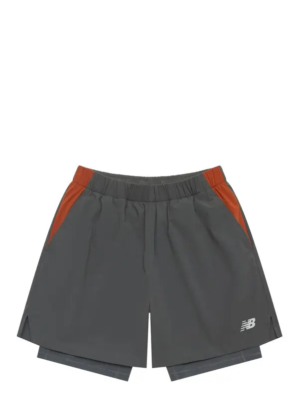 NEW BALANCE Nb Logo 2-in-1 Shorts - Dark Grey