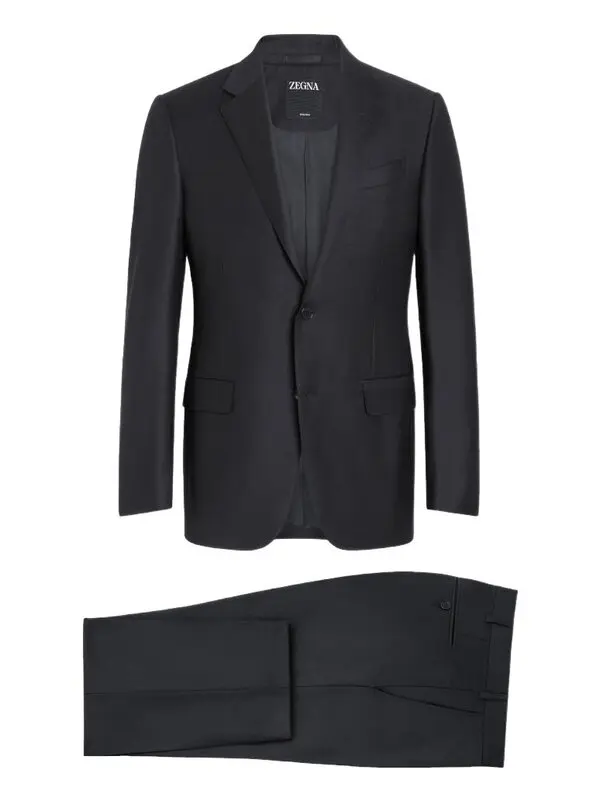 Zegna Trofeo Single-breasted Suit - Black