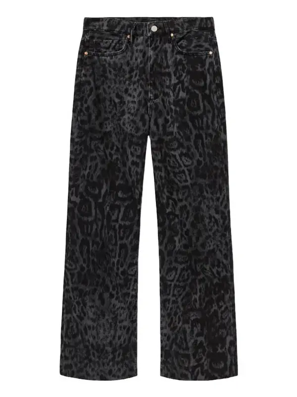 ALLSAINTS Blake Wide Leg Leopard Print Jeans - Bosnia And Herzegovina