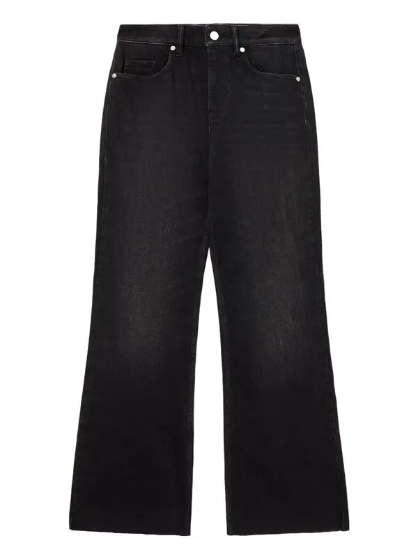 ALLSAINTS Ember Flared Denim Jeans - Water-washed Black