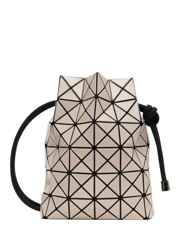 Issey Miyake Geometric Pattern Bucket Bag - Beige