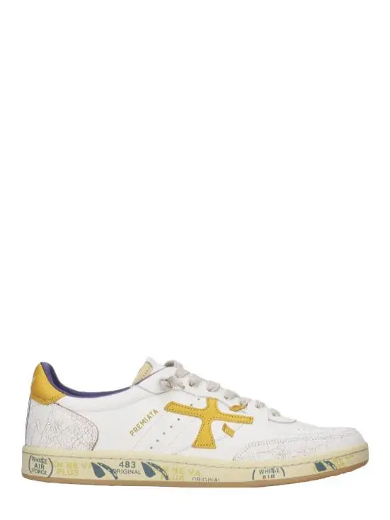 Premiata Bskt Clay 8161 Leather Shoes - White