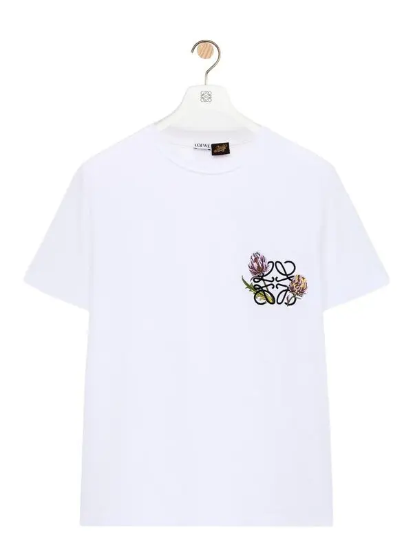 Loewe X Paula's Ibiza Anagram Embroidered T-shirt - White
