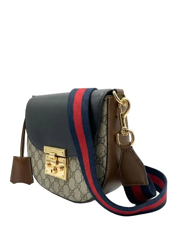 Gucci Gg Supreme Shoulder Bag - Black