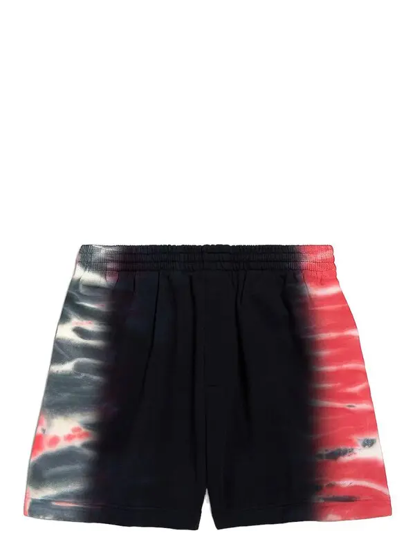 Balenciaga Extreme Tie Dye Regular Fit Bermuda - Black