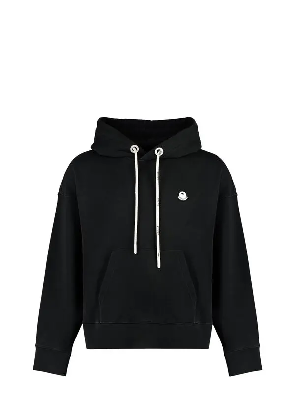 Moncler X Palm Angels Logo Patch Hoodie - Black