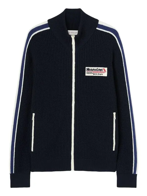 Moncler X Palm Angels Racing Bomber Jacket - Blue
