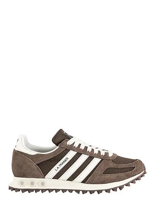 Adidas La Trainer Suede And Mesh Trainers - Earth Strata Brown O