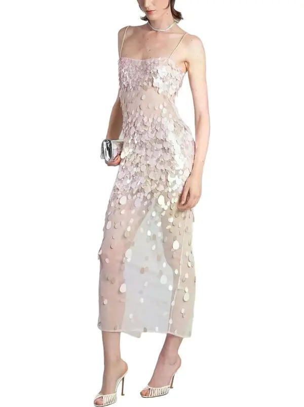 Retrofete Mischa Sequin-embellished Midi Dress - Pink