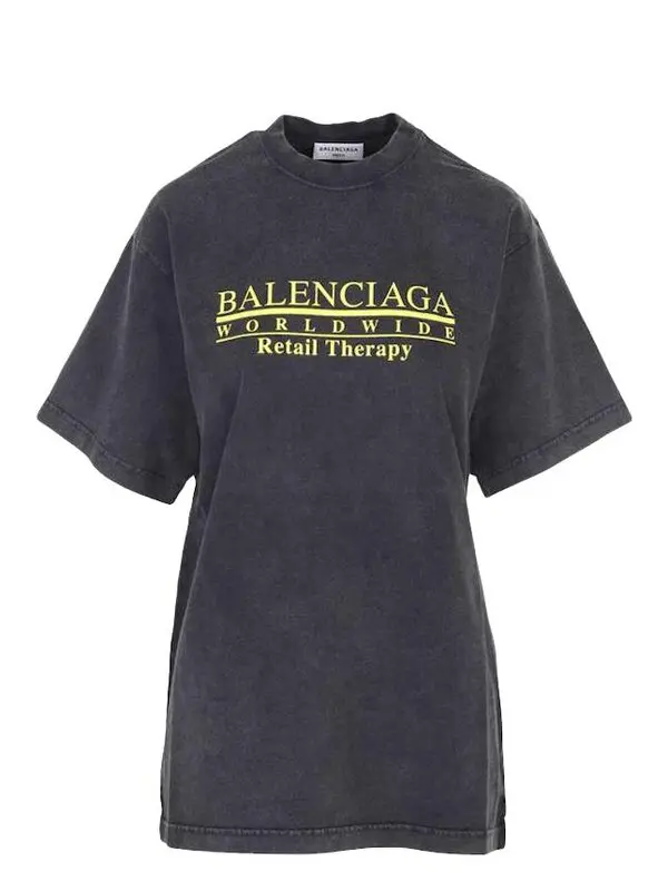 Balenciaga Worldwide Logo T-shirt - Black