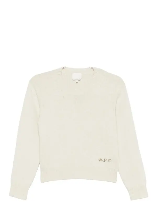 A.p.c. Ribbed Crew Neck Pullover - Multicolor
