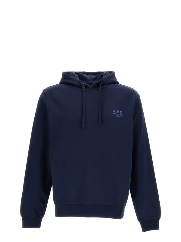A.p.c. Rue Madame" Embroidered Logo Hoodie - Multicolor