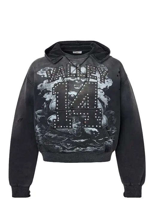 VALE FOREVER Religious Graphic Hoodie - Black