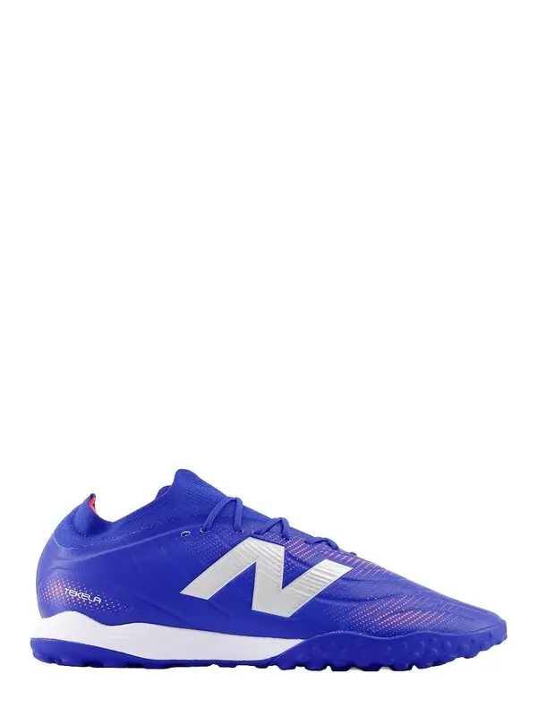 NEW BALANCE Tekela V5 Team Low Cut Tf Soccer Cleats - Blue Gemstone/energy Red/silver