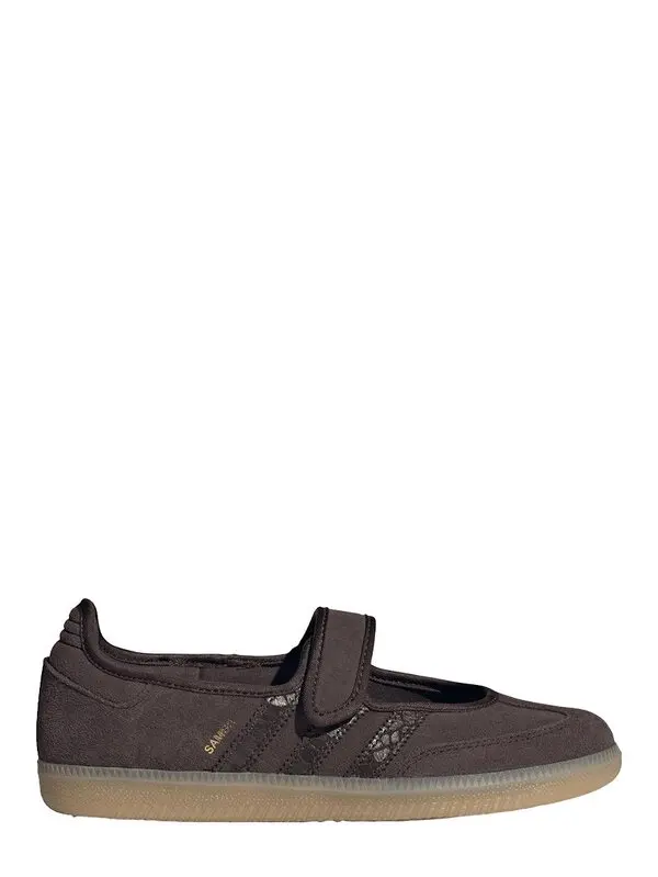 Adidas Samba Jane Mary Jane Sneakers - Aurora Coffee/gold Metallic