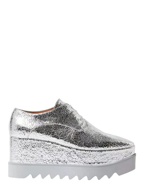 Stella McCartney Elyse Lace-up Derby Shoes - Silver