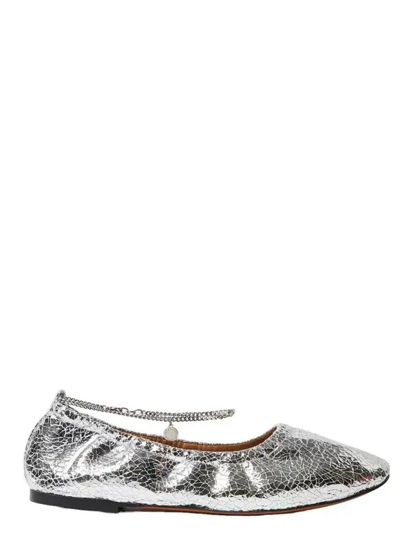 Stella McCartney Chain-link Ballet Flats - Silver