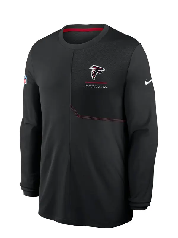 Nike Atlanta Falcons Sideline Coach Long-sleeve Top - Black