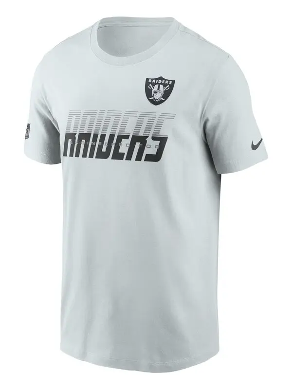 Nike Las Vegas Raiders Sideline Team Issue Dri-fit Nfl T-shirt - Grey