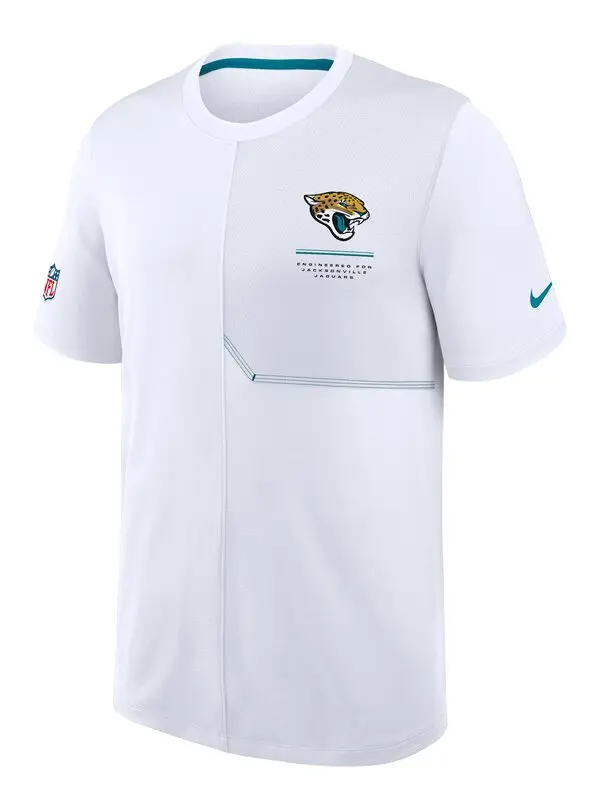 Nike Jacksonville Jaguars Sideline Coach Dri-fit Nfl Top - White