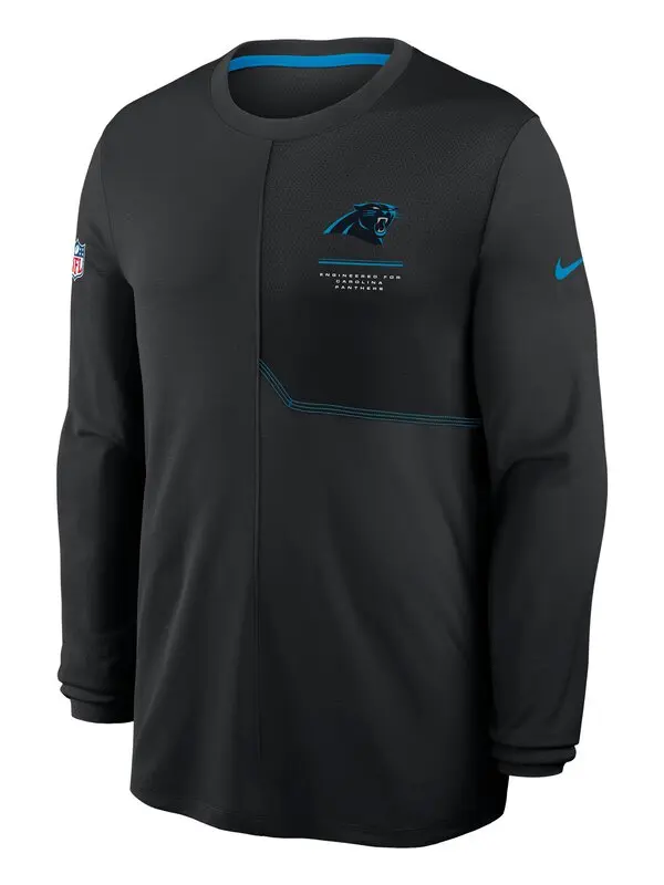 Nike Carolina Panthers Dri-fit Nfl Long-sleeve Top - Black