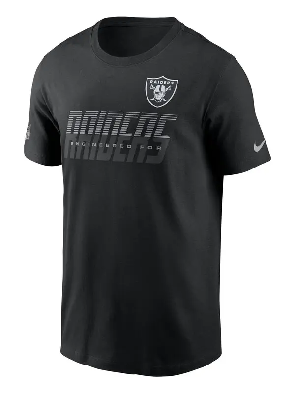 Nike Las Vegas Raiders Sideline Team Issue Dri-fit Nfl T-shirt - Black