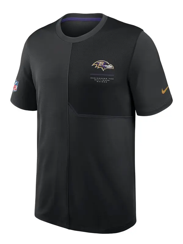 Nike Baltimore Ravens Sideline Coach Dri-fit Nfl Top - Black