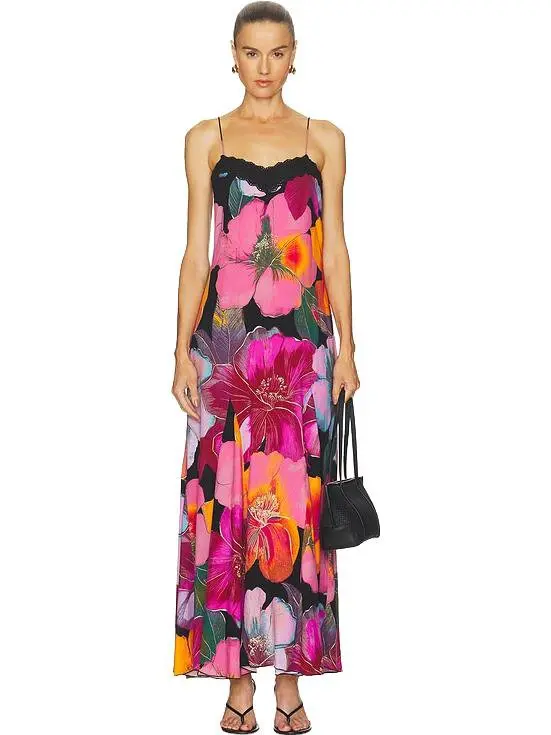 Free People Bloomspell Maxi Dress - Desert Rose Combo