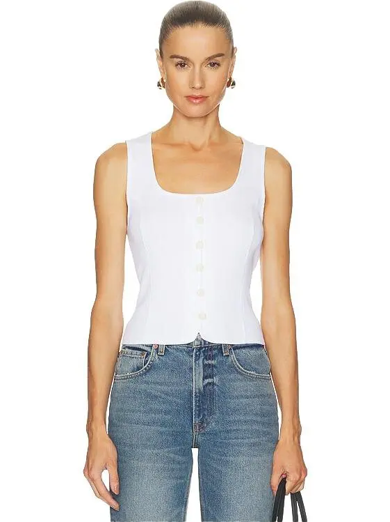 Veronica Beard Quenby Top - White