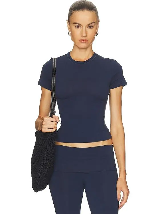 SKIMS Cotton Jersey T-shirt - Navy