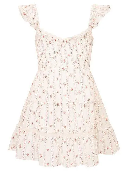LoveShackFancy Tween Avenora Dress - Poppy Red