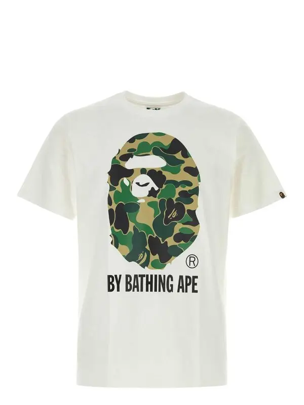 A BATHING APE Cotton Abc Camo T-shirt - White