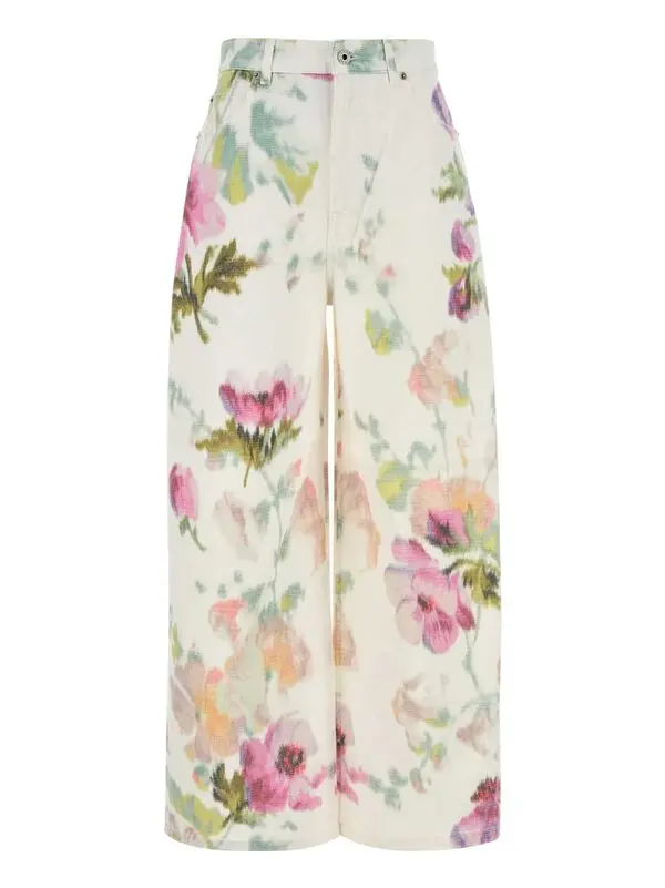 Loewe Printed Wide-leg Jeans - Multicolor