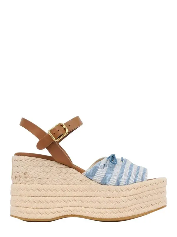 Chloé Isla Wedge Espadrille - Surfing Blue