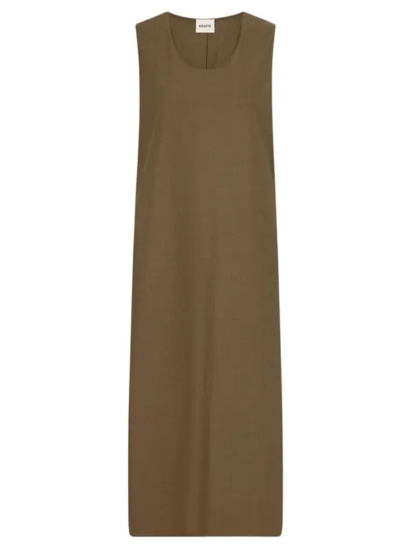 Khaite Organic Cotton Midi Dress - Green