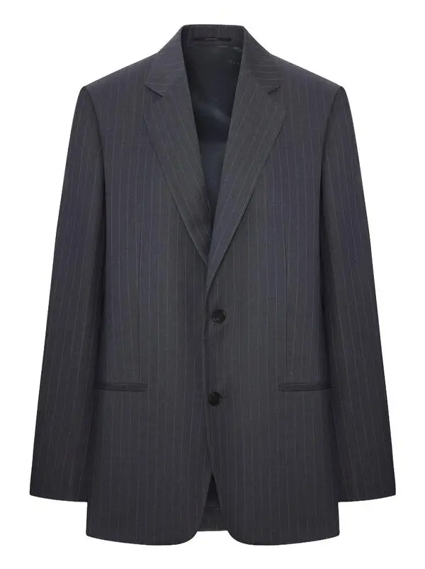 Gucci Pinstriped Wool Jacket - Brown